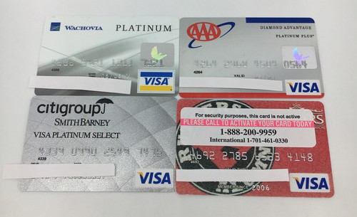 4 Expired Credit Cards For Collectors - Visa Lot (9184) | eBay