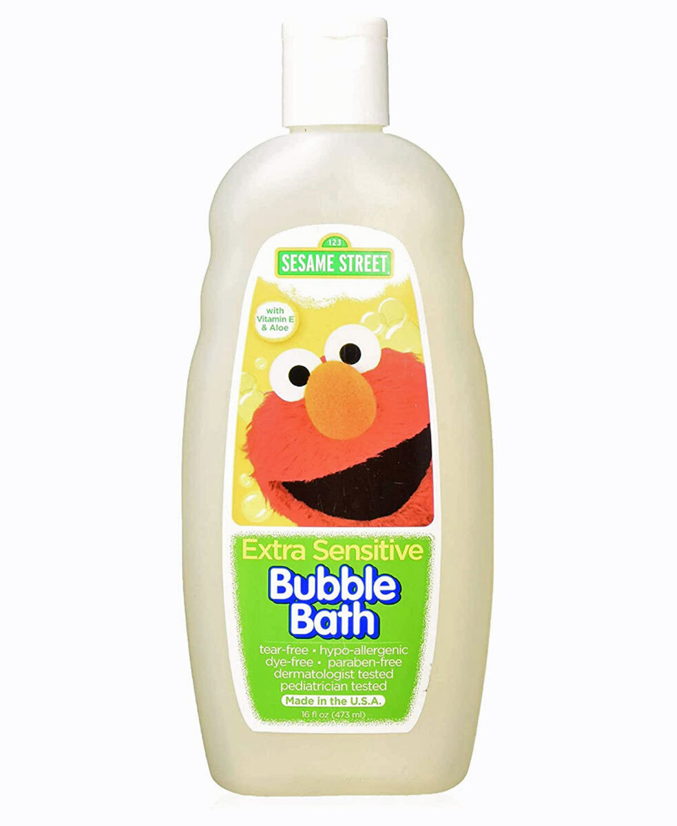 New 16oz Sesame Street Bubble Bath, Elmo, Extra Sensitive Free US ...