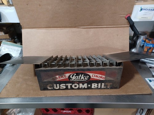 Vintage Gatke Brake Lining Metal Sign Auto Parts Dealer Counter Catalog ...