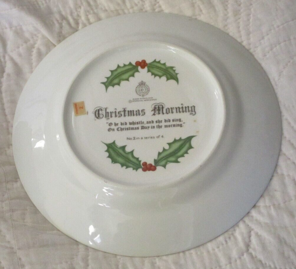 Royal Worcester Christmas Plate 1980, Christmas Eve 9 1/8" Wide | eBay UK