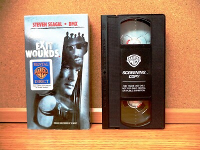 EXIT WOUNDS (VHS 2001) FULL LENGTH DEMO, Steven Seagal, DMX, Tom Arnold ...