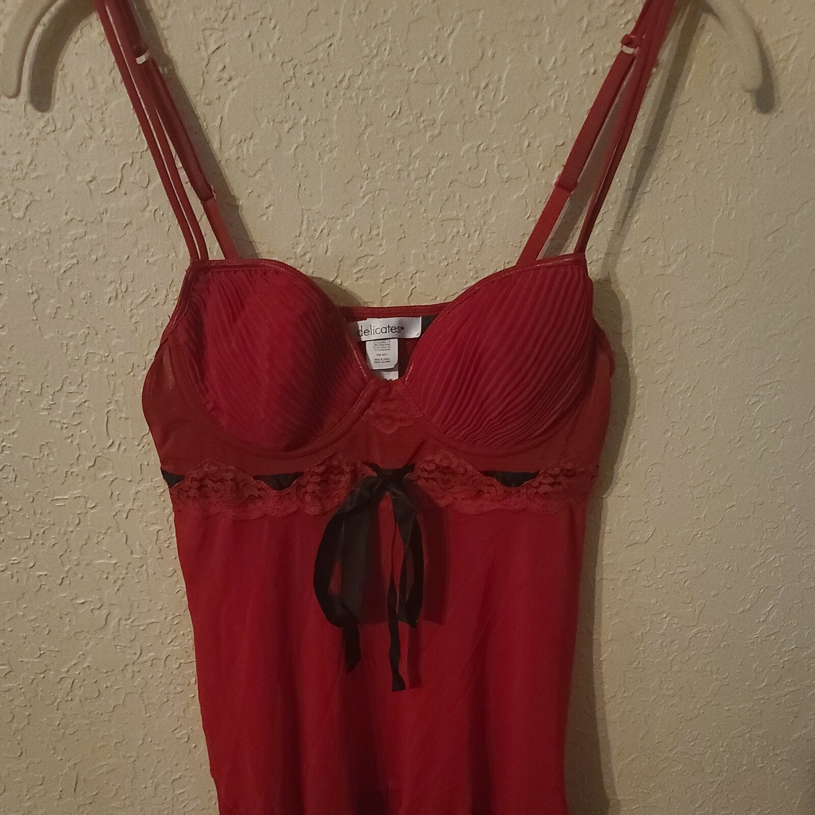 Sexy Delicates Red Sheer Babydoll Nightgowns Size Sma… - Gem