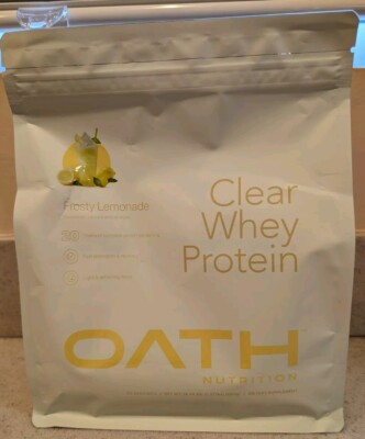 Oath Nutrition Frosty Lemonade Clear Whey Protein Powder, 20 Servings 1 ...