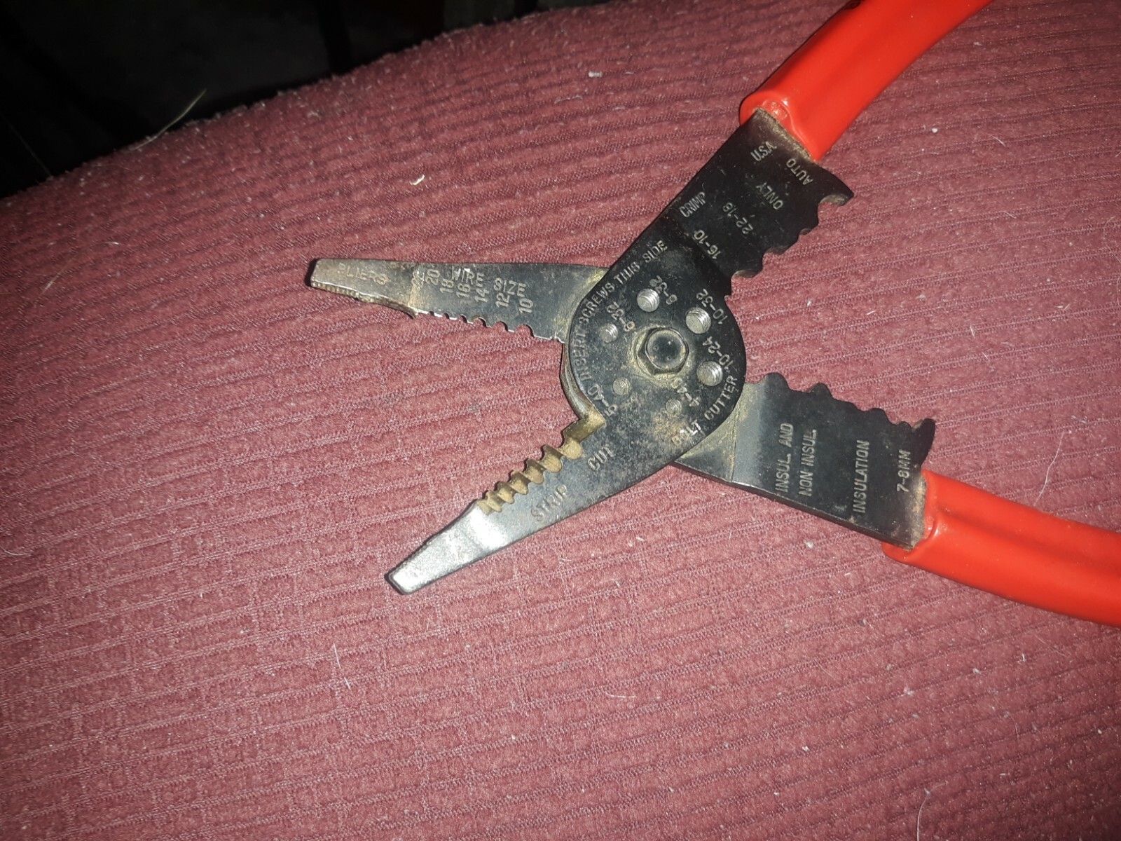 Blue Point PWC8 Wire Stripper Crimper Cutter Pliers Tool USA Made 10 ...