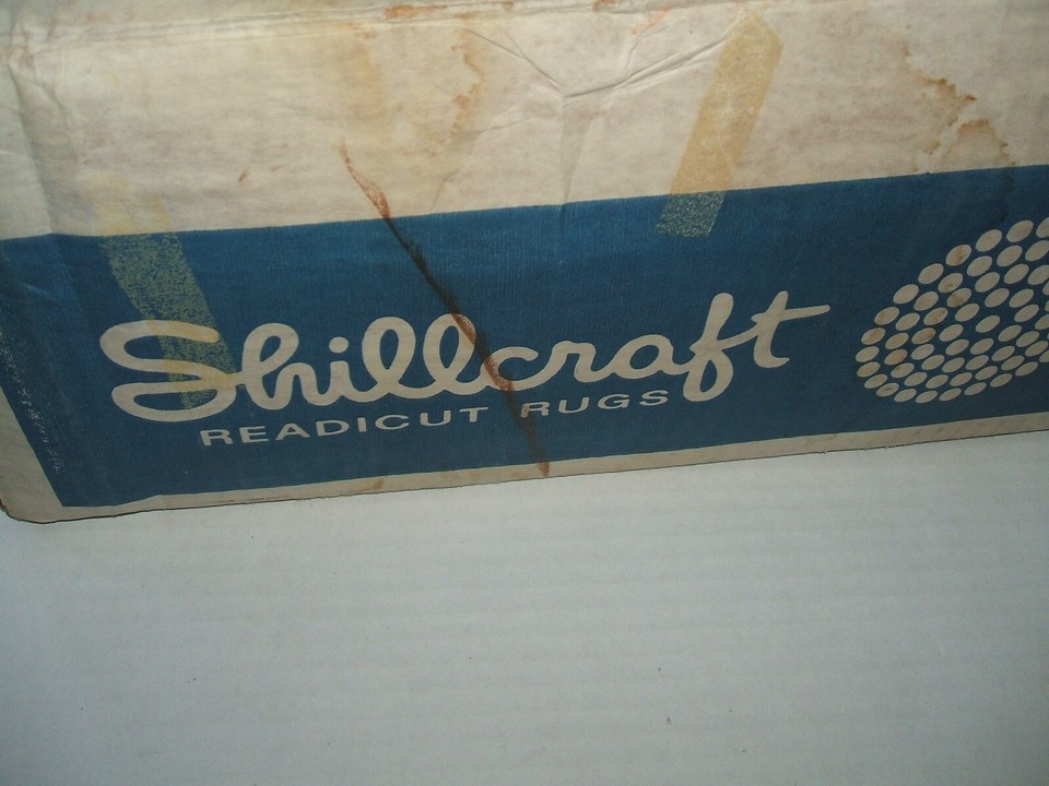 Shillcraft Latch Hook Rug Kit Poppies 570 30" x 57" Semi Circular Vtg ...