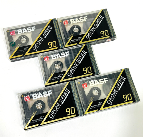 5 pcs BASF Chrome Super II 90 Type II C90 MC Audio Cassette Tape neu/ovp/sealed | eBay
