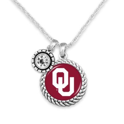 Oklahoma Sooners Olivia Necklace Silver Chain Jewelry Gift OU | eBay