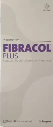 Collagen Wound Dressing Fibracol Plus Collagen/Alginate 4" x 8-3/4" Box ...