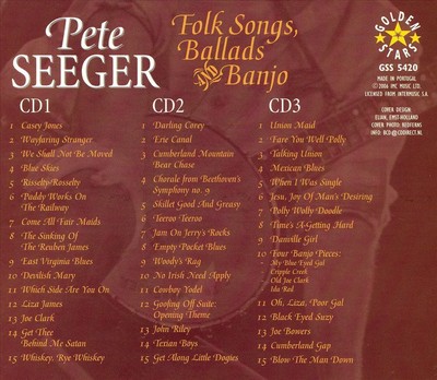 PETE SEEGER FOLK SONGS, BALLADS AND BANJO [BOX SET] NEW CD ...