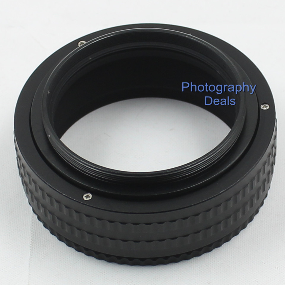 Brass M58 to M58 25mm-55mm Adjustable Focusing Helicoid Adapter ...