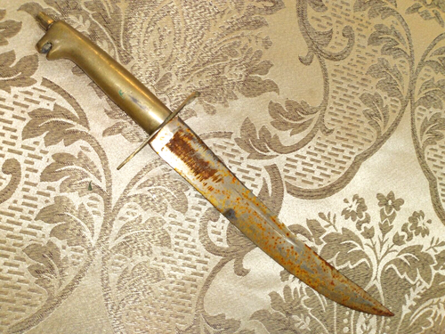 ANTIQUE DAGGER curved BLADE UNKNOWN ORIGIN | eBay