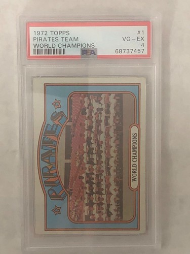 1972 Topps #1 Pirates Team World Champions PSA4 | eBay