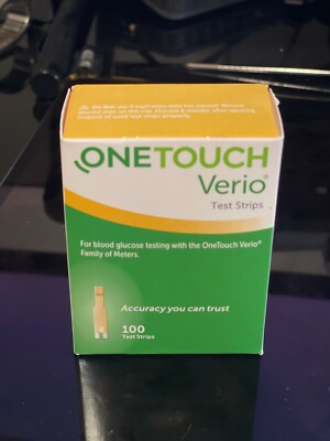 One Touch Verio Test Strips (100 Count) Sealed Boxes 353885009751| eBay