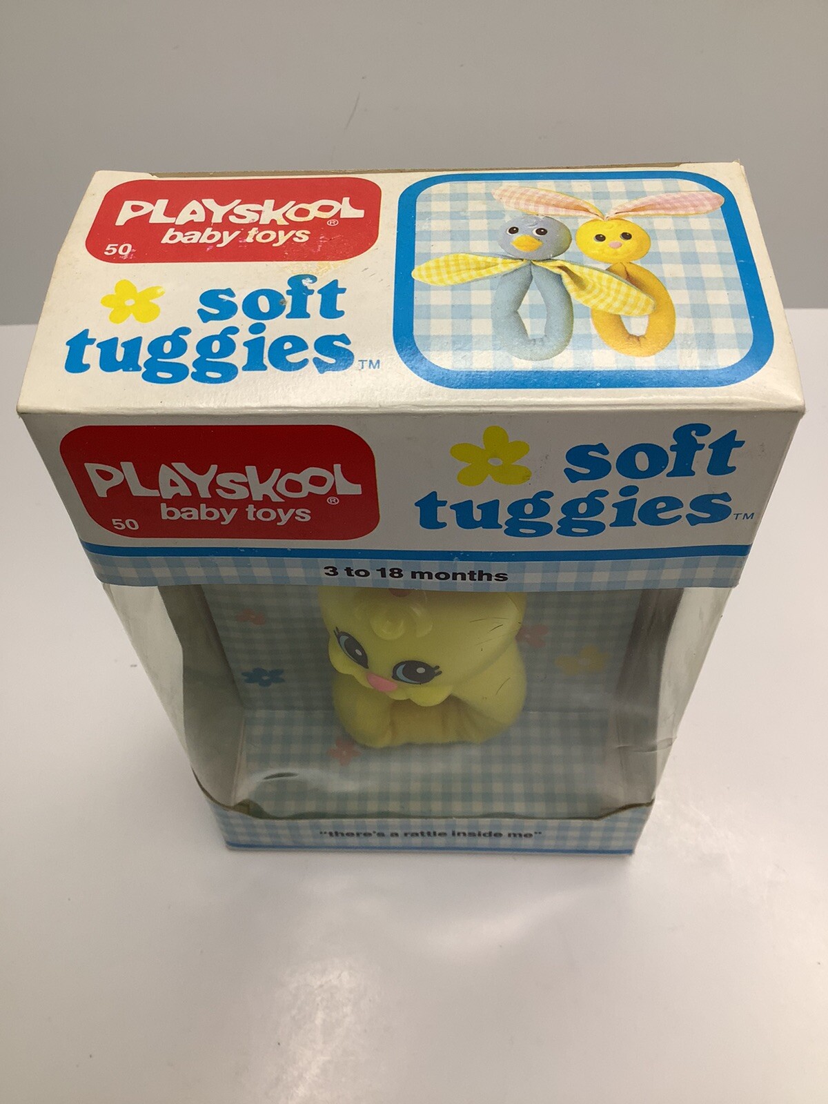 New Vintage 1982 Playskool Soft Tuggies Bunny Rattle Age 3-18 Months ...