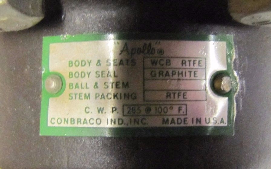 APOLLO 88-207-01 1-1/2" STEEL WCB 4 BOLT ANSI 150 FLANGED FULL PORT ...