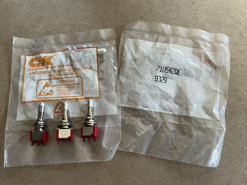 C&K 7105 Miniature Toggle Switches Lot Of 5 | eBay