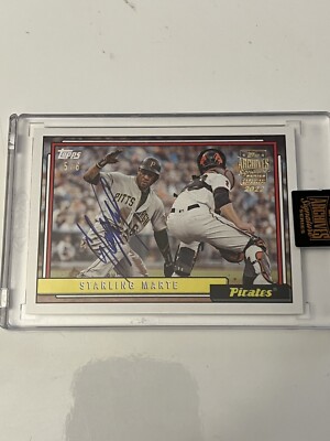 2022 Topps Archive Starling Marte Auto /6 | eBay