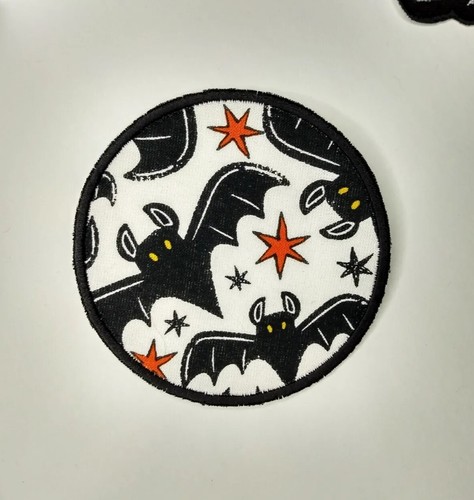 Bat Patch Iron/sew Halloween Bats Patch 100% Cotton Ghosts Gift | eBay