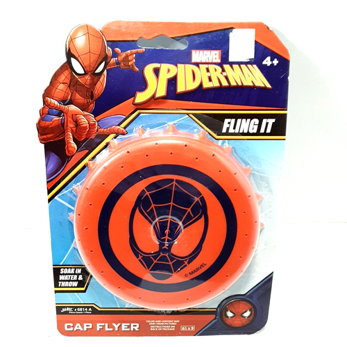 Spiderman Flyer Marvel Avengers Soak In Water & Throw Frisbee JA-RU | eBay
