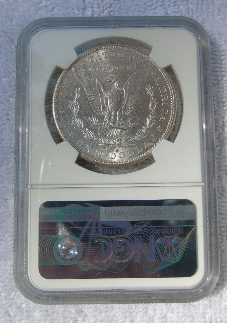 1884-S Morgan $1 NGC Certified MS60 MS Graded San Francisco Silver ...