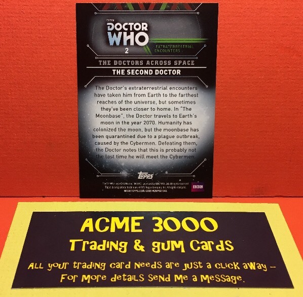 Topps Doctor Who Extraterrestrial Encounters The Doctors Across Space ...