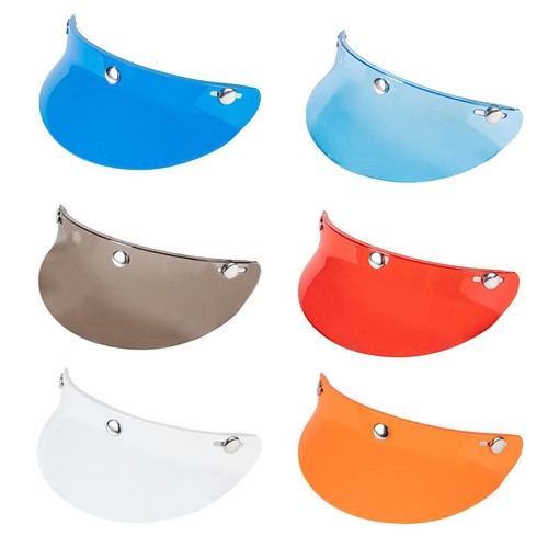 3-Snap Motorcycle Helmet Visor Peak Open Face Sun Shade Shield 15cmx5cm | eBay Australia