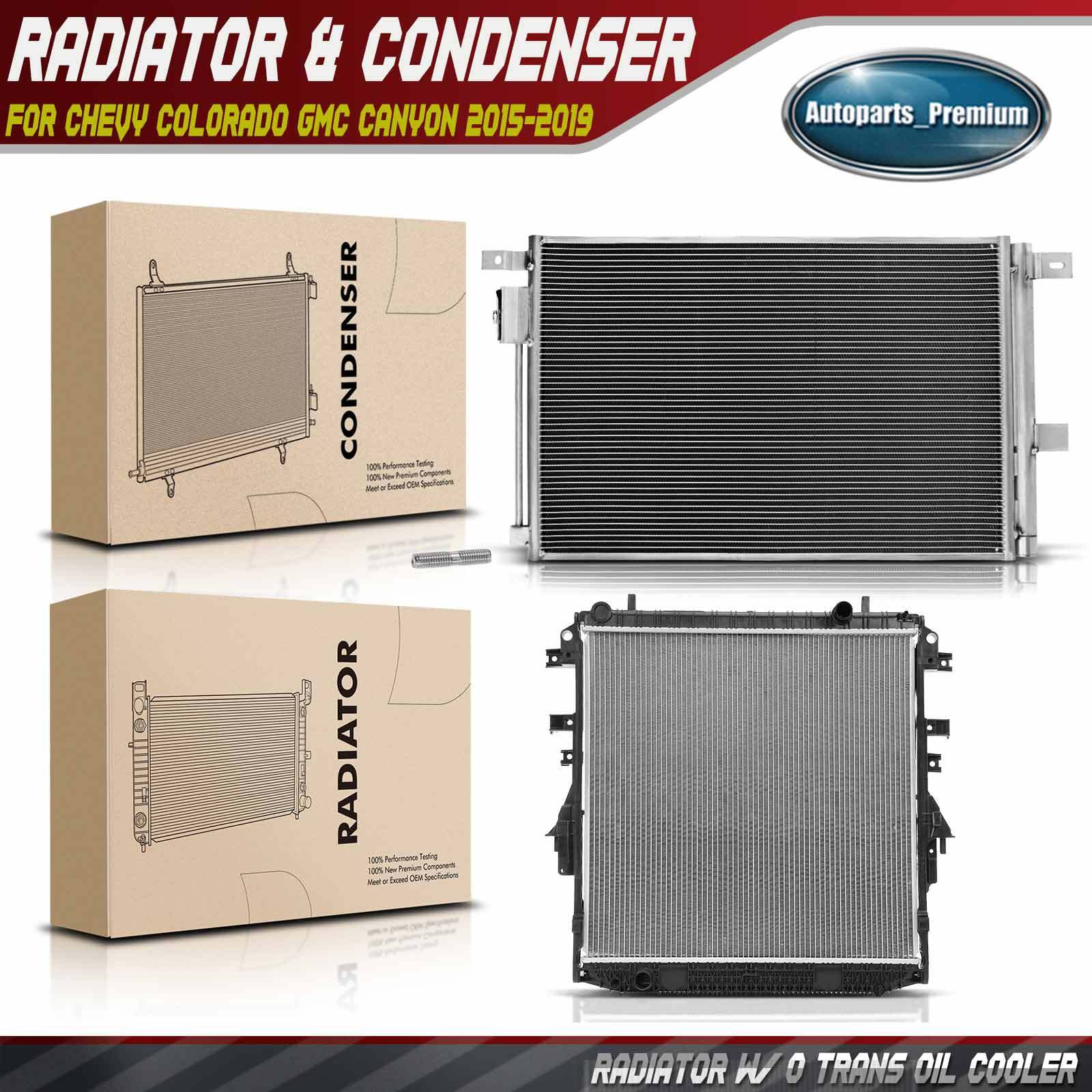 Radiator & AC Condenser Cooling Kit for Chevy Colorado 15-19 2.5L ...
