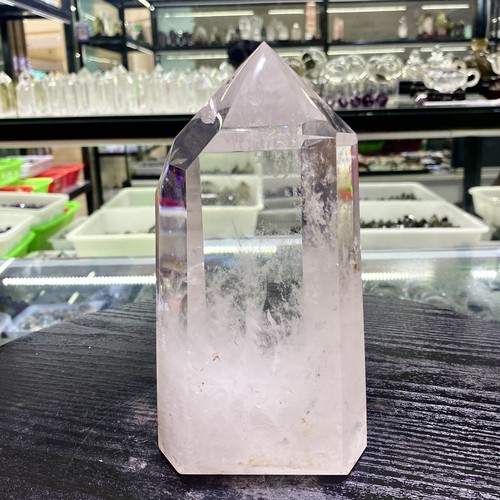 4LB Natural white crystal square pointed column quartz crystal ...