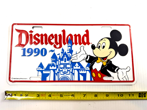 Disneyland 1990 License Plate Full Size | eBay