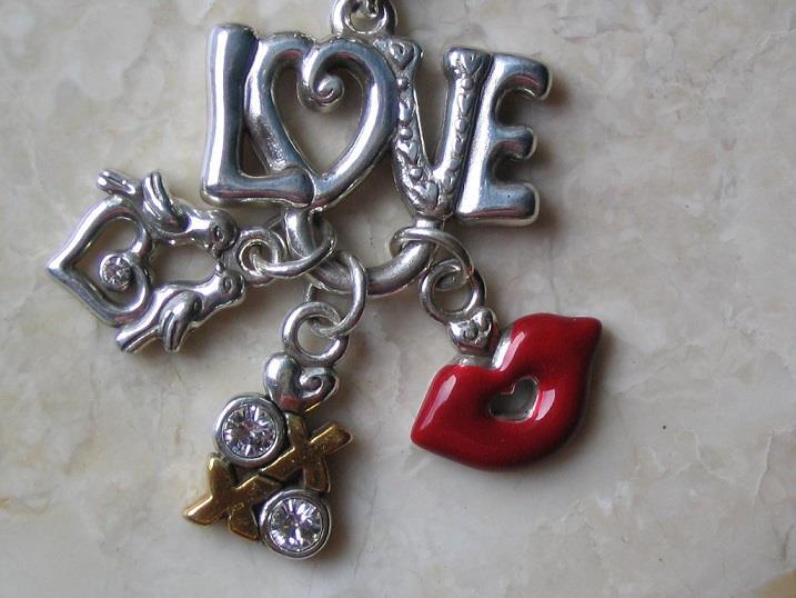 ~Brighton Keychain "Love Bird" Charms..Lips, Love Birds, etc ...