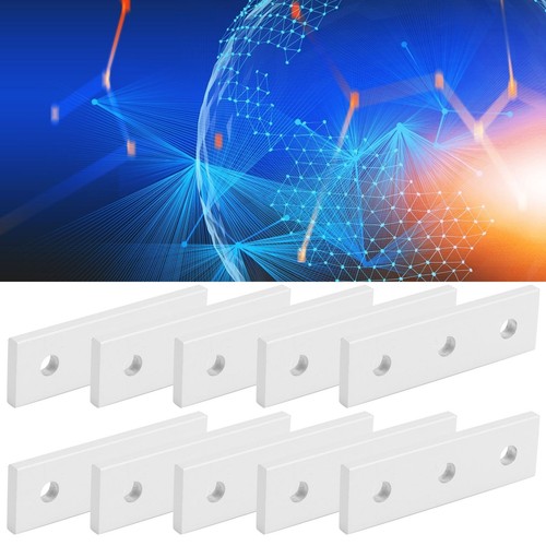 10pcs Aluminum Flat Connecting Joining Plate Flat Straight Mending ...