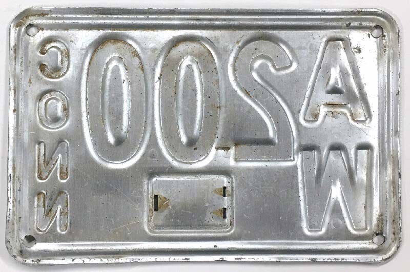Connecticut 1943 License Plate AW 200 Original Paint WW2 | eBay