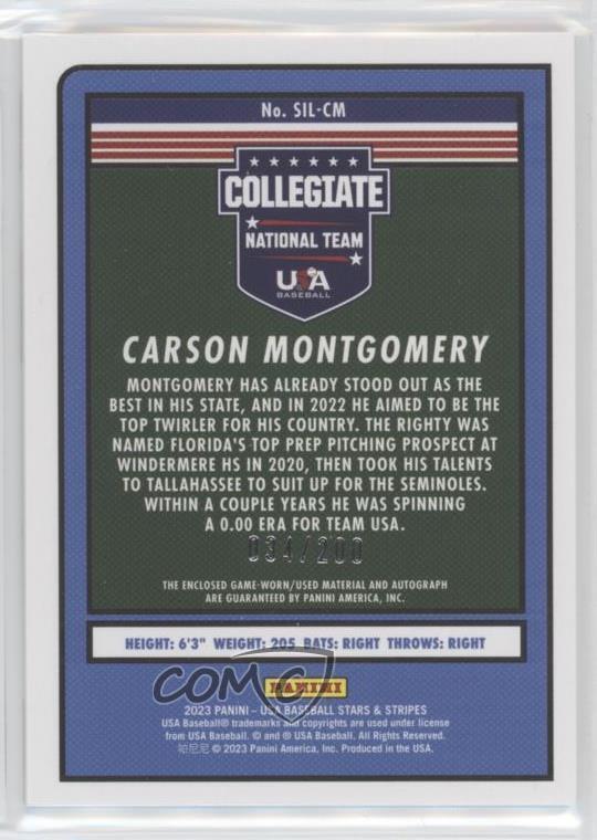 2023 Panini USA Baseball Stars & Stripes - USA Silhouettes Signatures ...