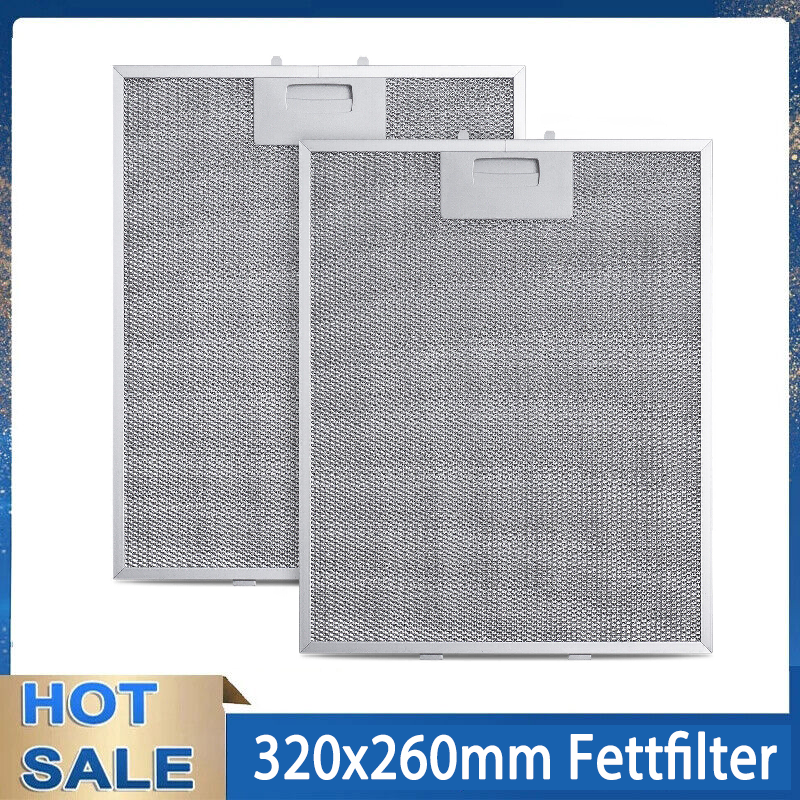 UNIVERSAL Cooker Hood Filter Metal Mesh Kitchen Extractor Vent Fan 320 ...