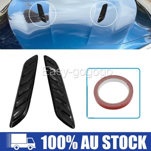 GLOSS BLACK BONNET VENTS FOR HOLDEN COMMODORE VF S / SS / SSV / SV6 ...