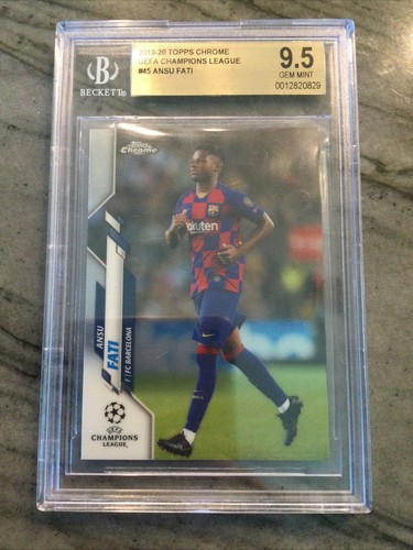 2019 Ansu Fati Rookie Card Topps Chrome #45 RC BGS 9.5 | eBay