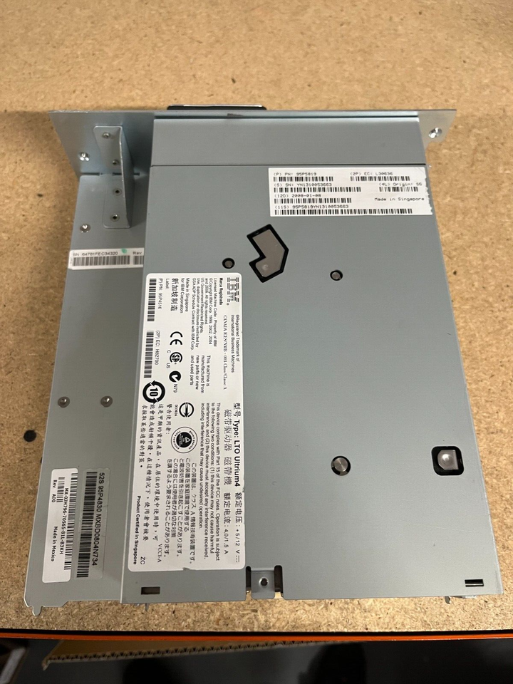 JM796 DELL IBM Drive LTO 4 Fibre LC FH Tape Drive | eBay