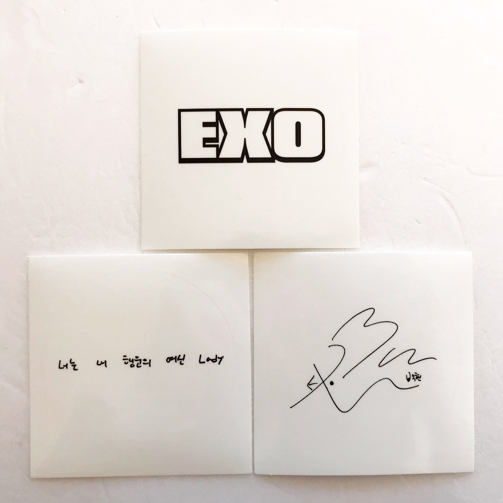 SMTWON SM Artist 2017 Christmas SUM Event EXO Official Message Sticker ...