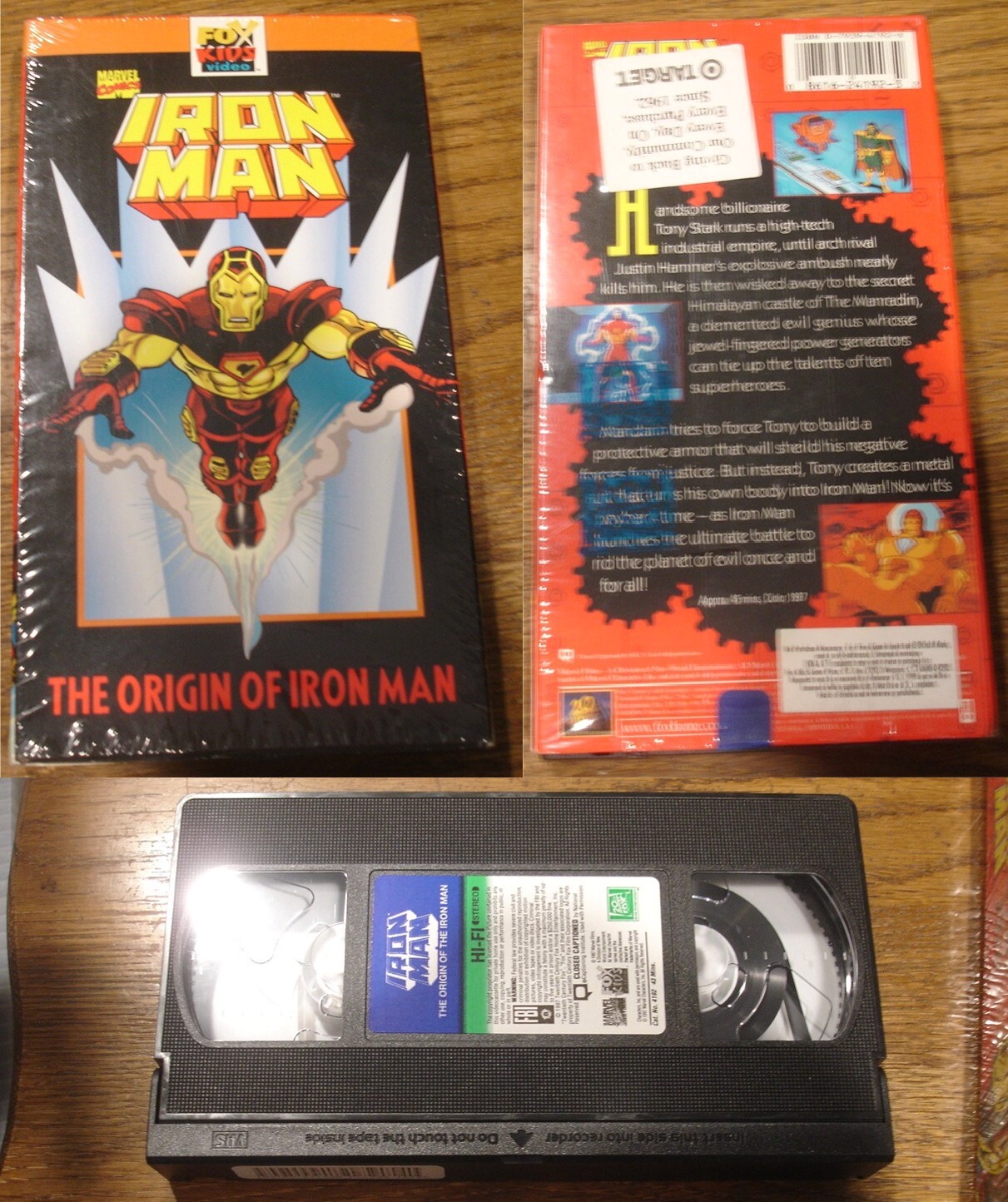 ORIGIN OF IRON MAN FOX KIDS VIDEO VHS TAPE 1996 NEW | eBay