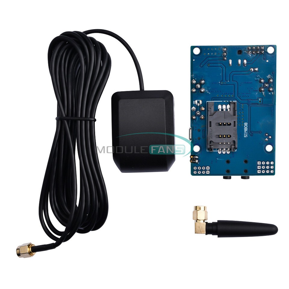 SIM808 Module GSM GPRS GPS Development Board SMA W/ GPS Antenna for ...