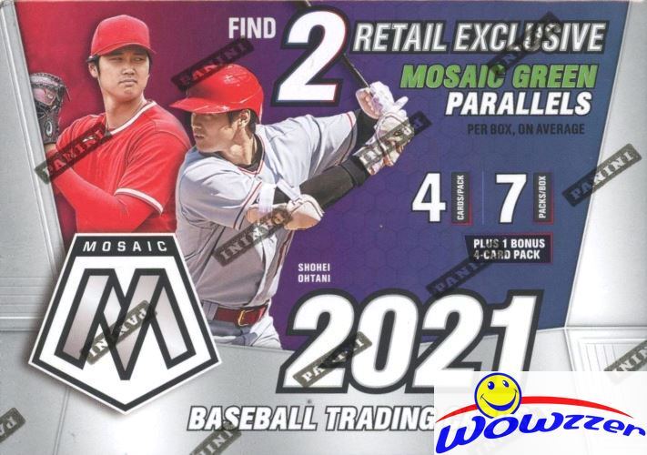 2021 Panini Mosaic BASEBALL EXCLUSIVE Factory Sealed Blaster Box-Silver ...