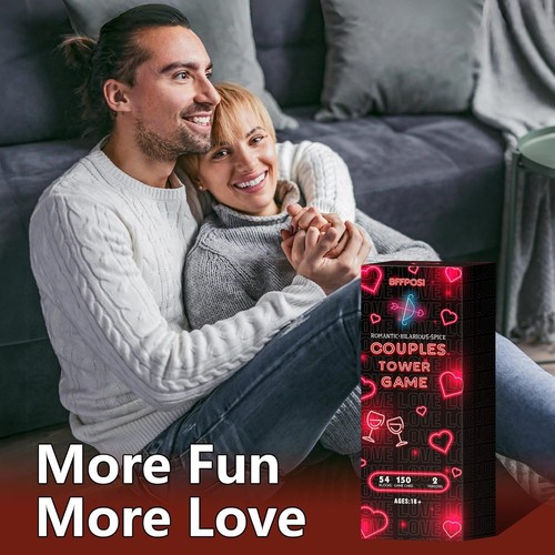 Couples Games for Adults - 54 Blocks & 150 Cards Couple Game Blocks ...