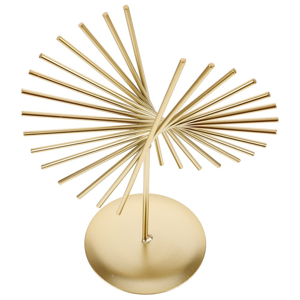 Iron Art Craft Sculpture Abstract Lines Metal Statue Desktop Metal ...