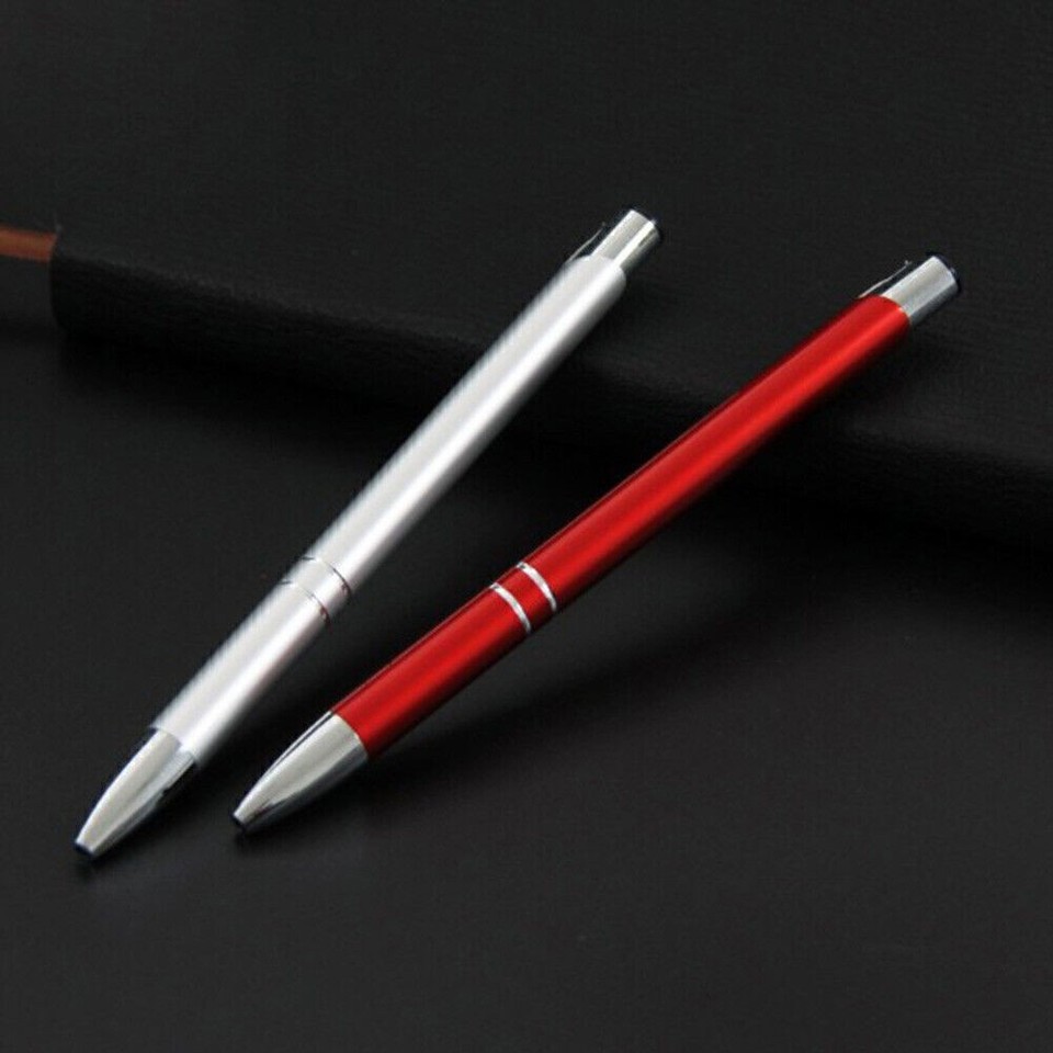 Full Metal Ballpoint Pen 1mm Black Ink Gel Pen Office Writing ...