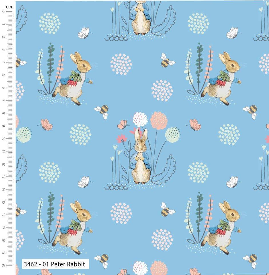 Peter Rabbit Cotton Fabric FAT QUARTERS Classic Characters Material ...