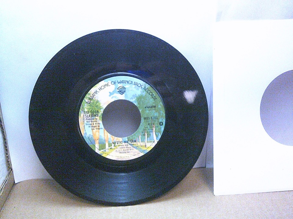 Old 45 RPM Record - Warner Bros. WBS 8203 - Four Seasons - Silver Star ...