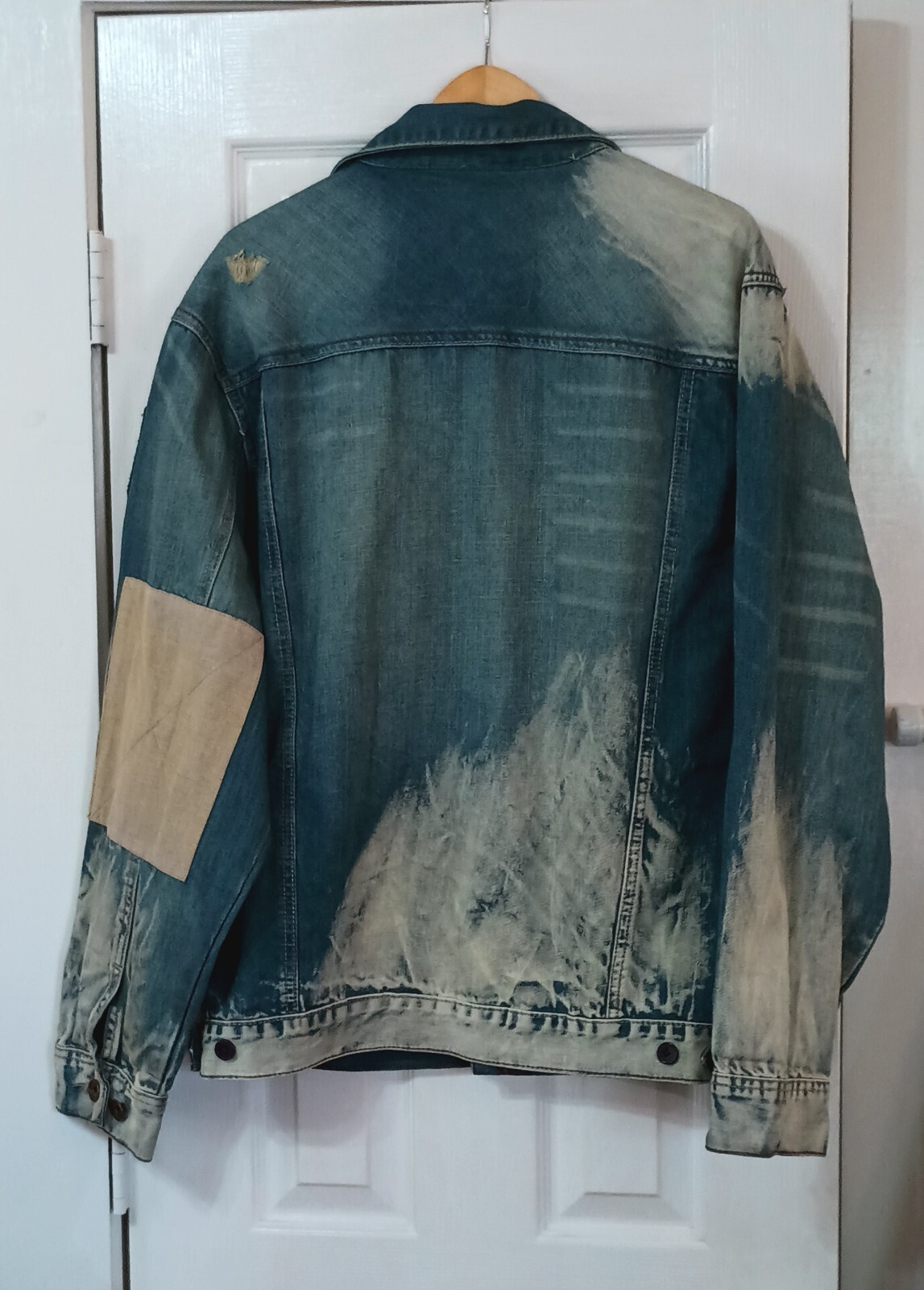 Akoo Brand Distressed Vintage Denim Jacket | eBay