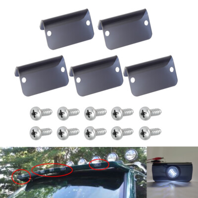 (5) Fits Lund Visor Cab Moon Sun Replacement Light Lens Lenses Smoked ...