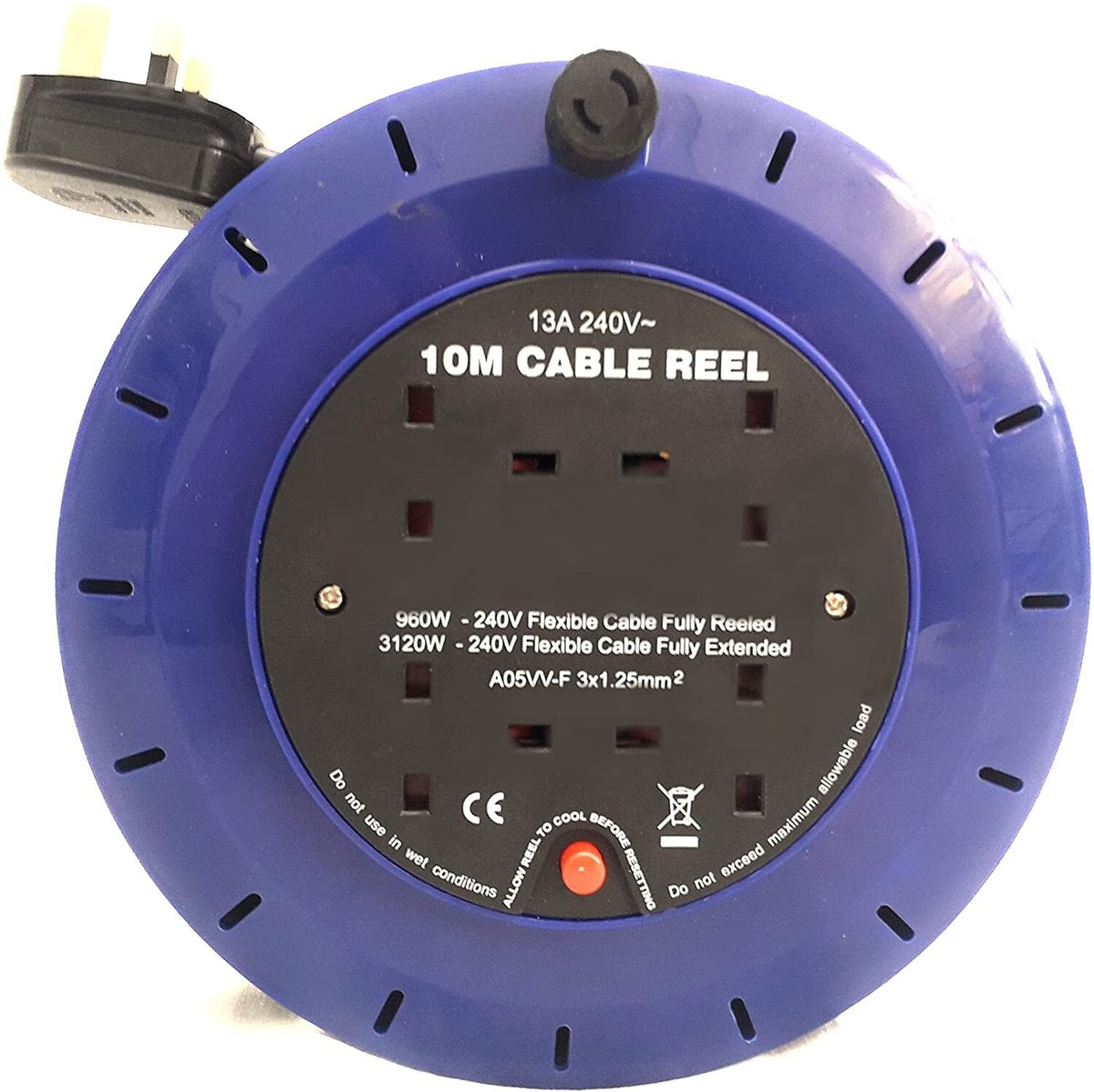 Electrical Woods 25 Ft. 16/3 Multi-Outlet (4) Portable Extension Cord ...