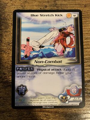 DBZ CCG Score Blue Stretch Kick Kid Buu Saga | eBay